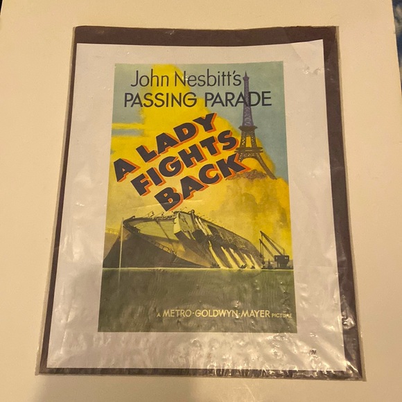 mgm movie | Art | Mgm John Nesbitts A Lady Fights Back Movie Poster ...